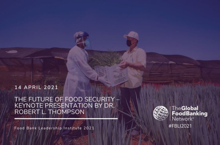 The Future of Food Security – Keynote Presentation by Dr. Robert L ...